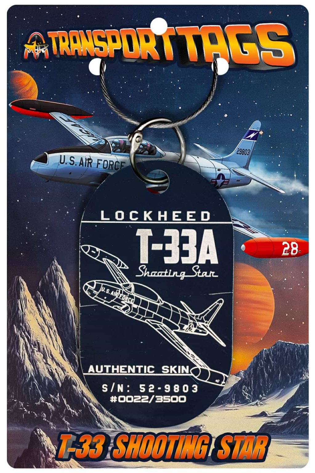 TRANSPORT TAGS LOCKHEED T-33A - The Tag Collective Club